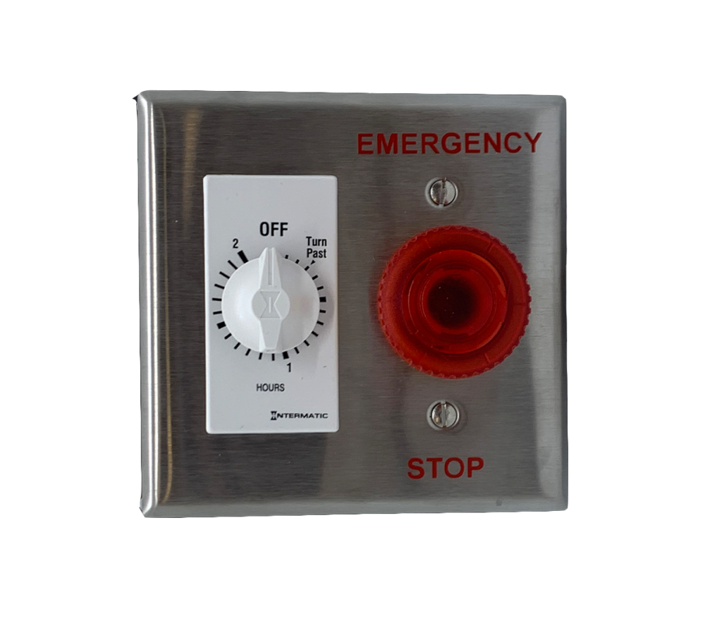 EMERGENCY STOP C/W TIMER – Burnaby Manufacturing Ltd.